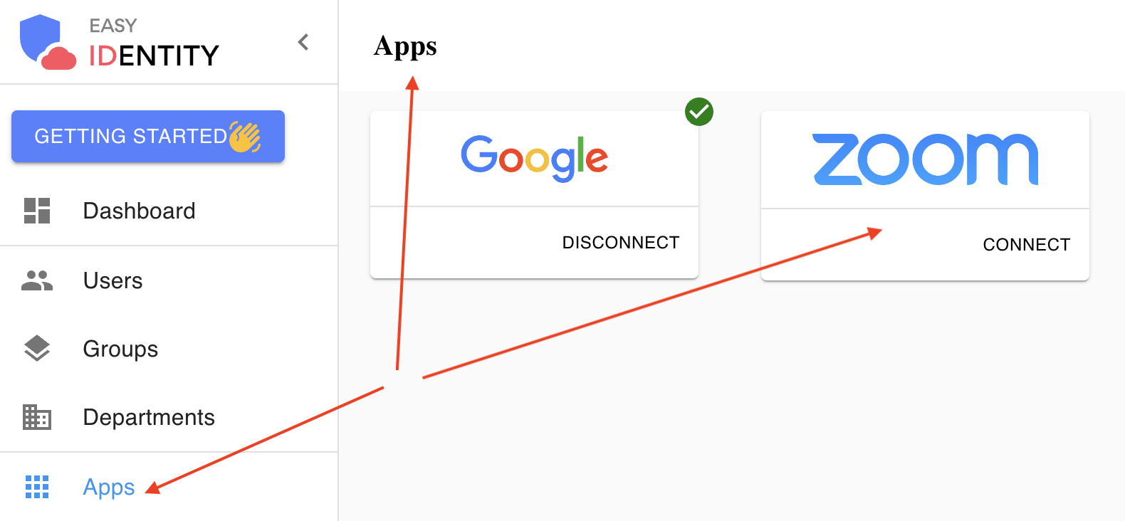 Provision User Accounts in Zoom via EasyIdentity